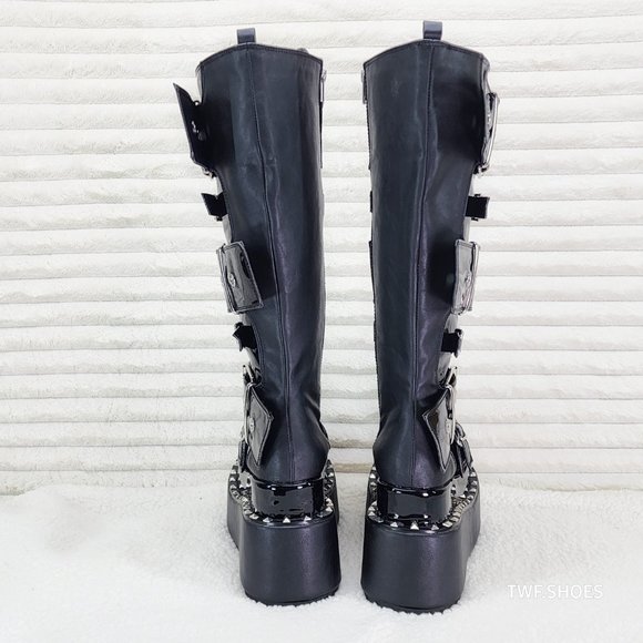 Demonia | Shoes | Bear 52 Metal Claw Spiked Platform Punk Goth Knee ...